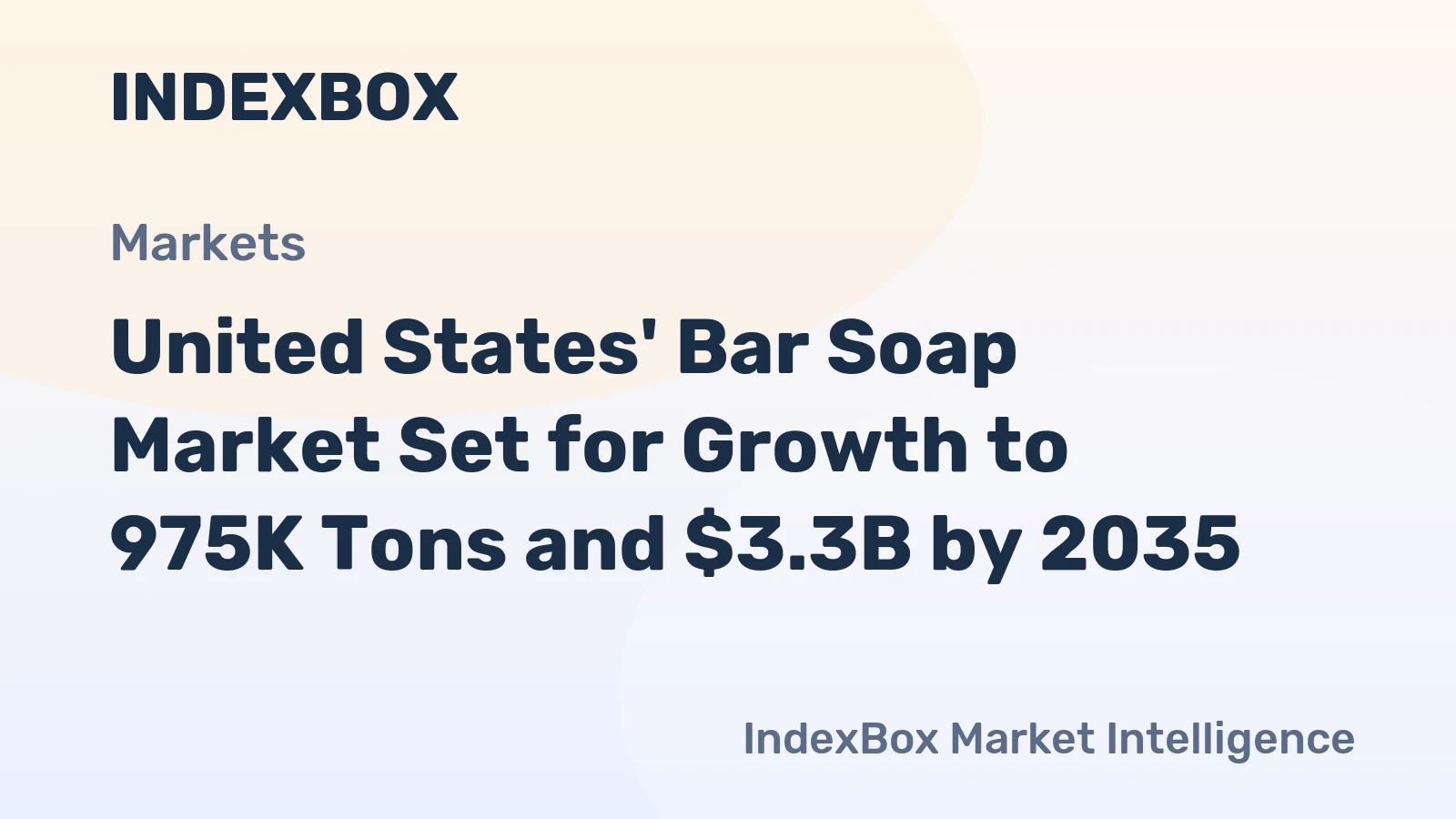 United States' Bar Soap Market Set for Growth to 975K Tons and $3.3B by 2035
