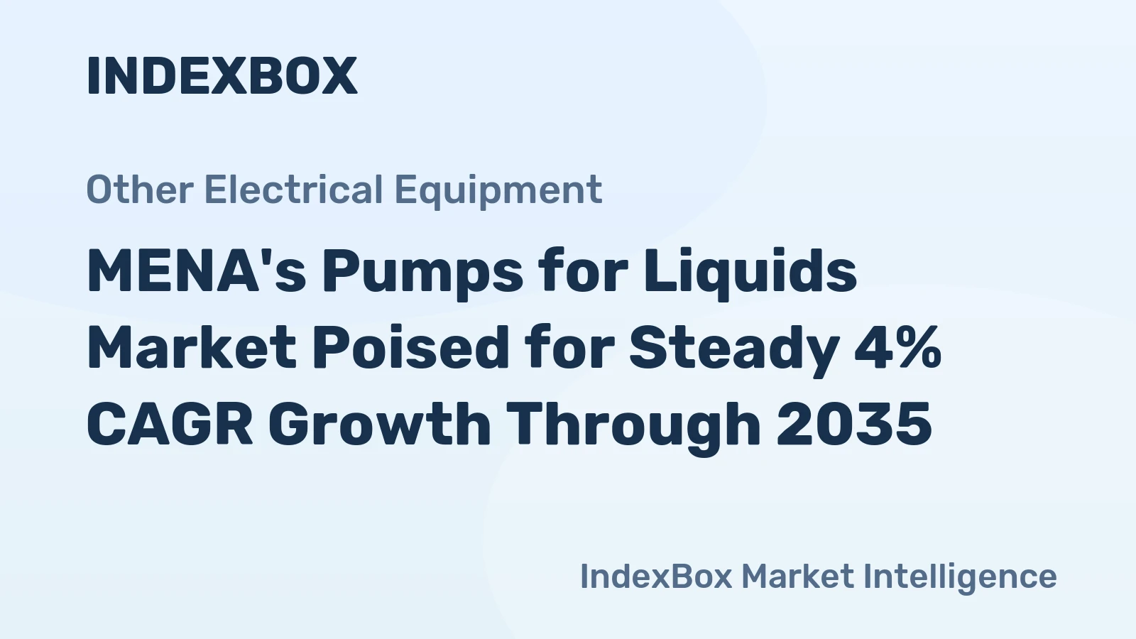 MENA's Pumps for Liquids Market Poised for Steady 4% CAGR Growth Through 2035
