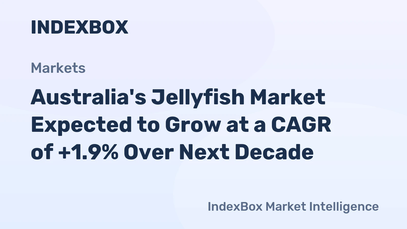 Australia's Jellyfish Market Expected to Grow at a CAGR of +1.9% Over Next Decade