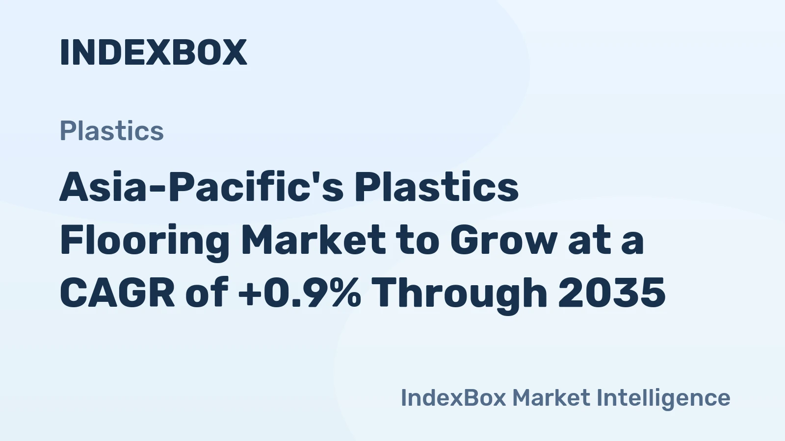 Asia-Pacific's Plastics Flooring Market to Grow at a CAGR of +0.9% Through 2035