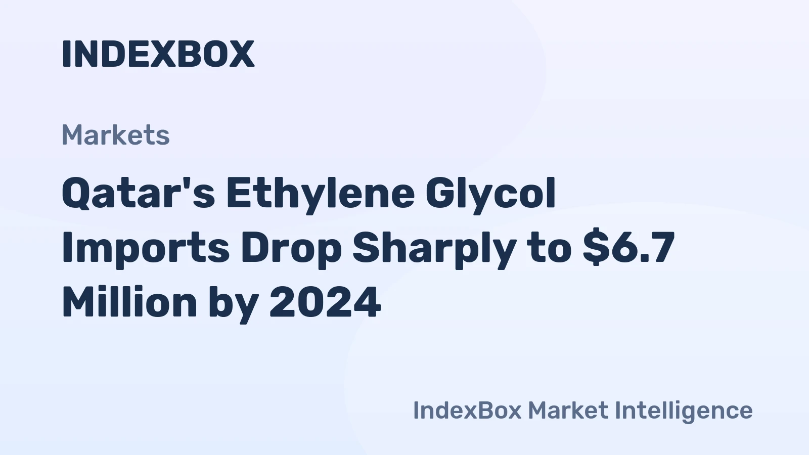 Qatar's Ethylene Glycol Imports Drop Sharply to $6.7 Million by 2024