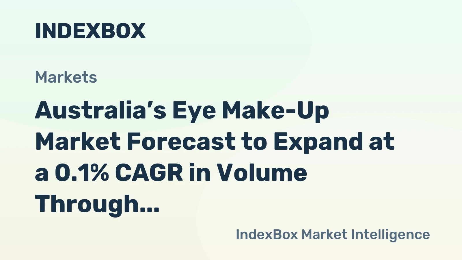 Australia’s Eye Make-Up Market Forecast to Expand at a 0.1% CAGR in Volume Through 2035