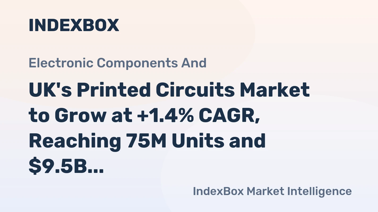 UK's Printed Circuits Market to Grow at +1.4% CAGR, Reaching 75M Units and $9.5B Value by 2035