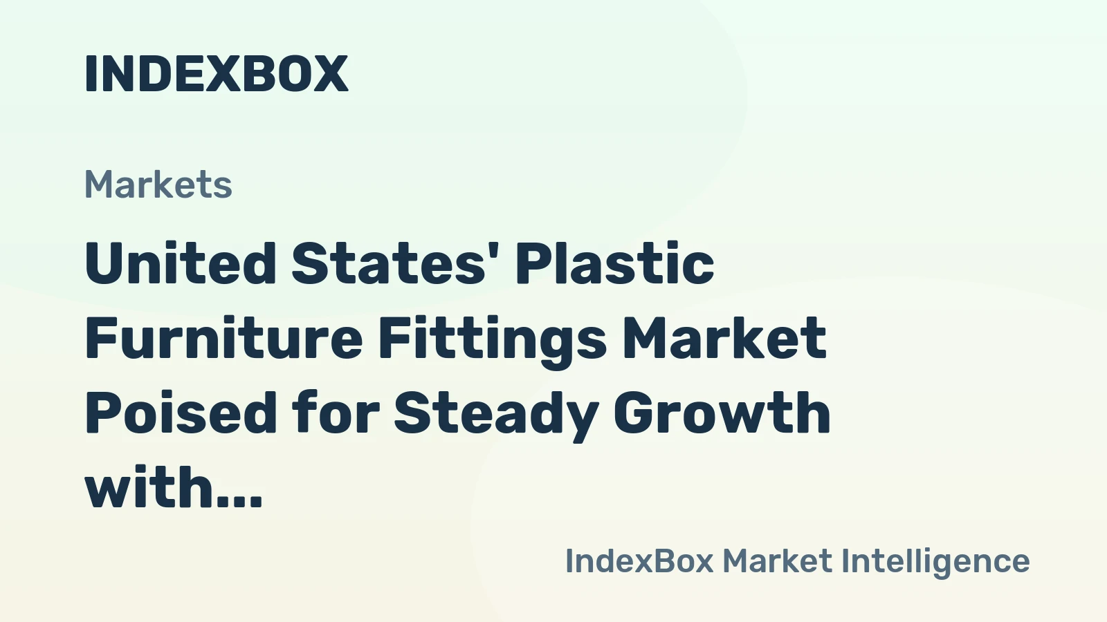 United States' Plastic Furniture Fittings Market Poised for Steady Growth with 1.3% CAGR