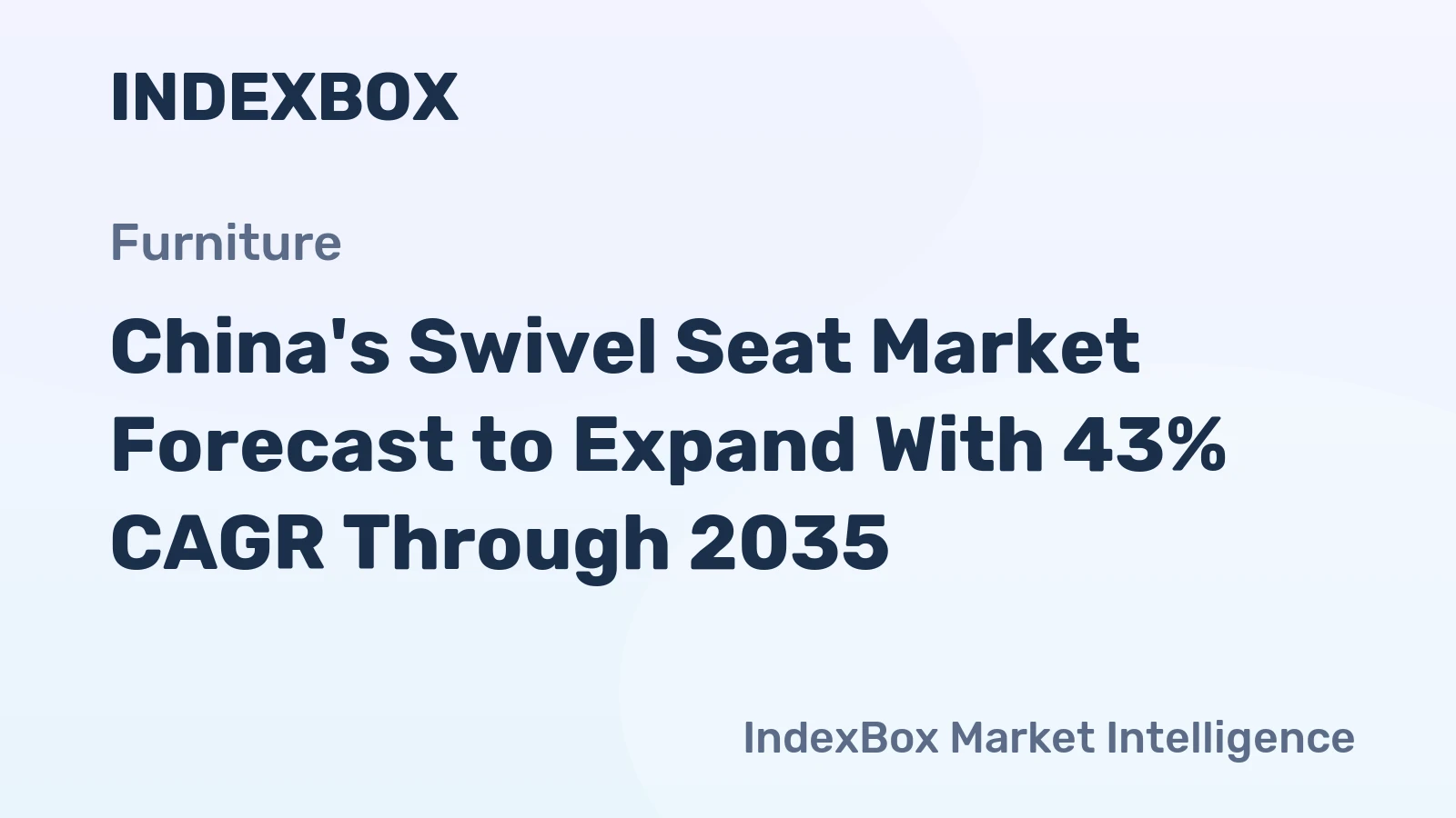 China's Swivel Seat Market Forecast to Expand With 43% CAGR Through 2035