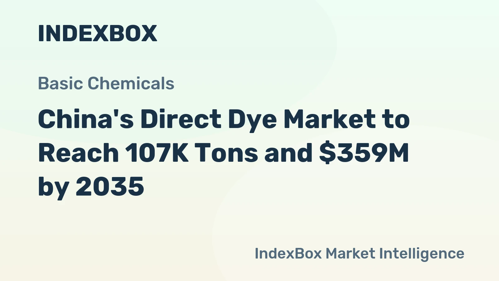 China's Direct Dye Market to Reach 107K Tons and $359M by 2035