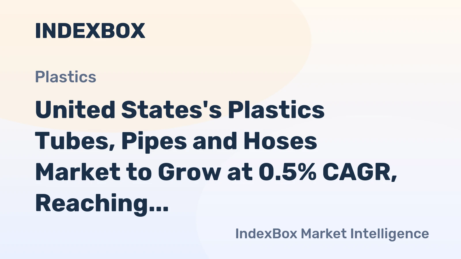 United States's Plastics Tubes, Pipes and Hoses Market to Grow at 0.5% CAGR, Reaching 4.6M Tons by 2035