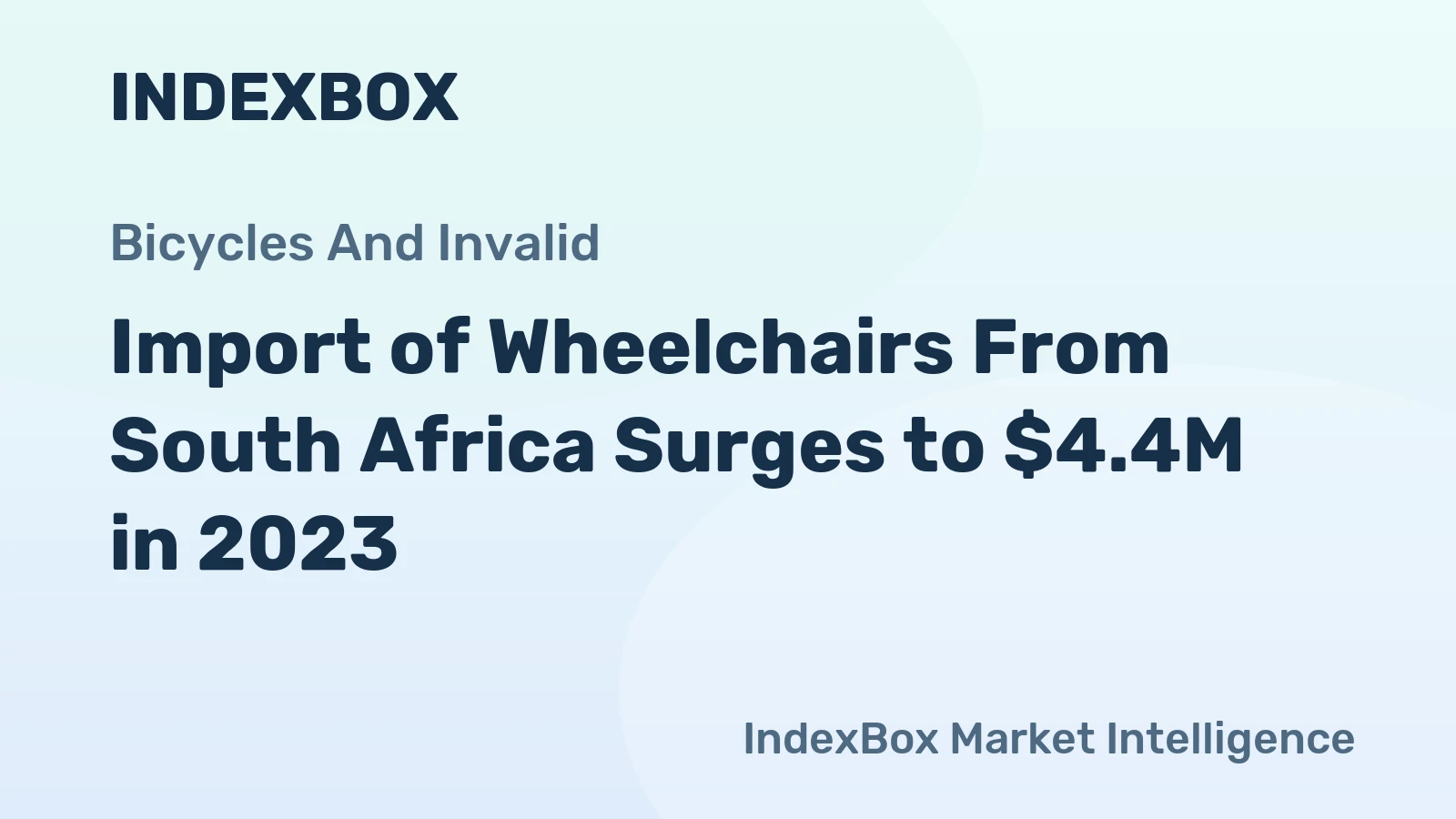 Import of Wheelchairs From South Africa Surges to $4.4M in 2023
