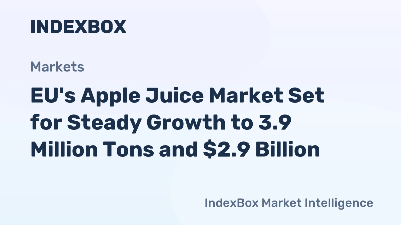 EU's Apple Juice Market Set for Steady Growth to 3.9 Million Tons and $2.9 Billion