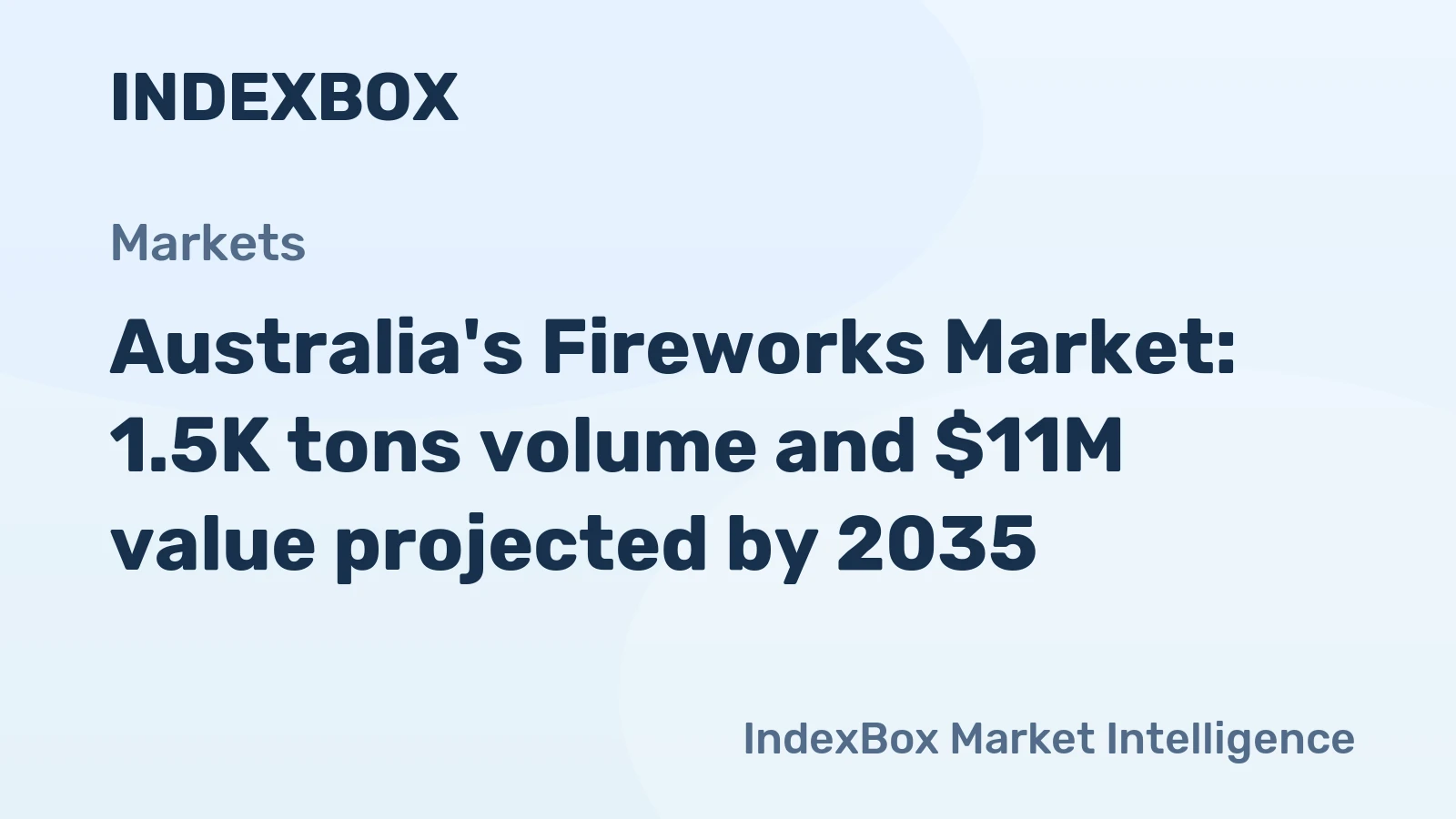 Australia's Fireworks Market: 1.5K tons volume and $11M value projected by 2035