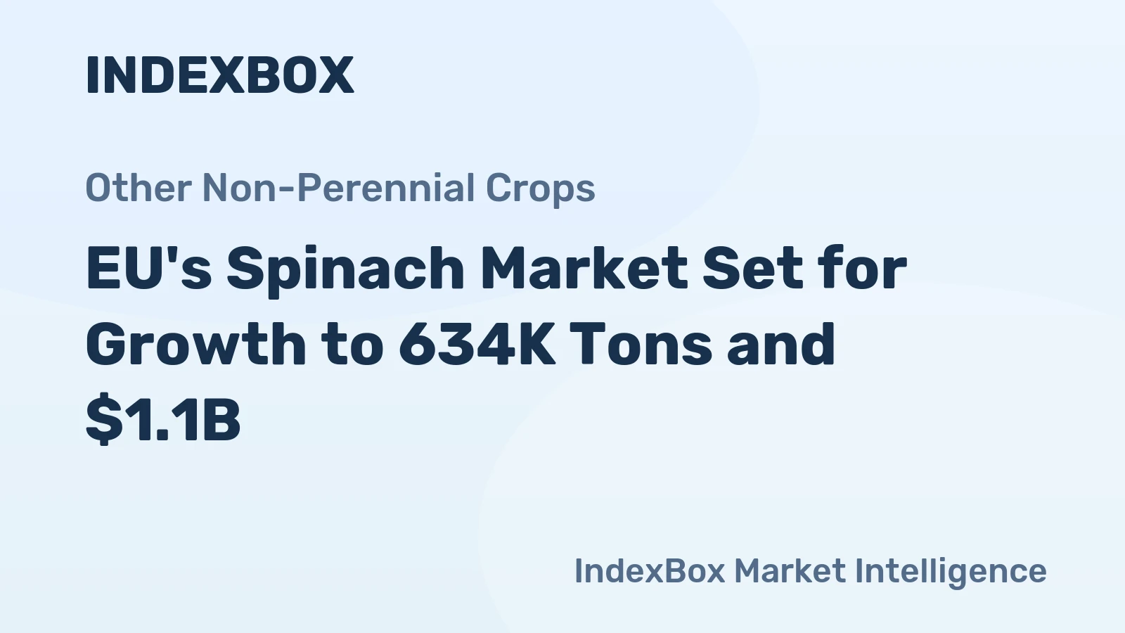 EU's Spinach Market Set for Growth to 634K Tons and $1.1B