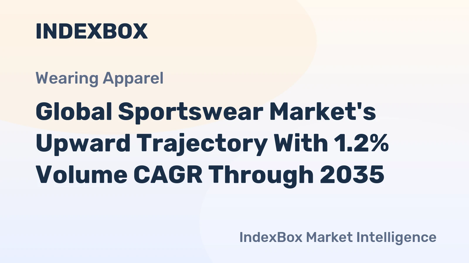 Global Sportswear Market's Upward Trajectory With 1.2% Volume CAGR Through 2035