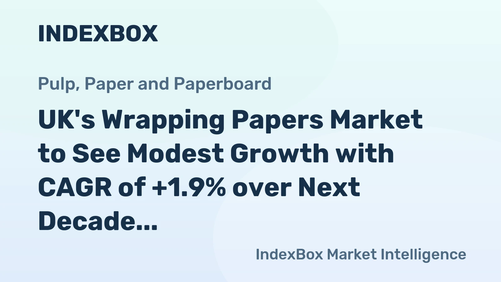 UK's Wrapping Papers Market to See Modest Growth with CAGR of +1.9% over Next Decade