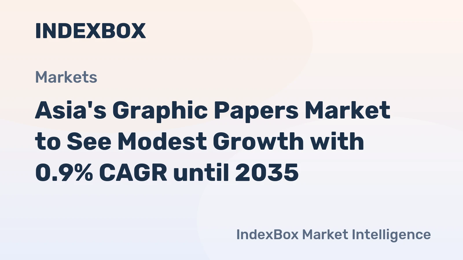 Asia's Graphic Papers Market to See Modest Growth with 0.9% CAGR until 2035