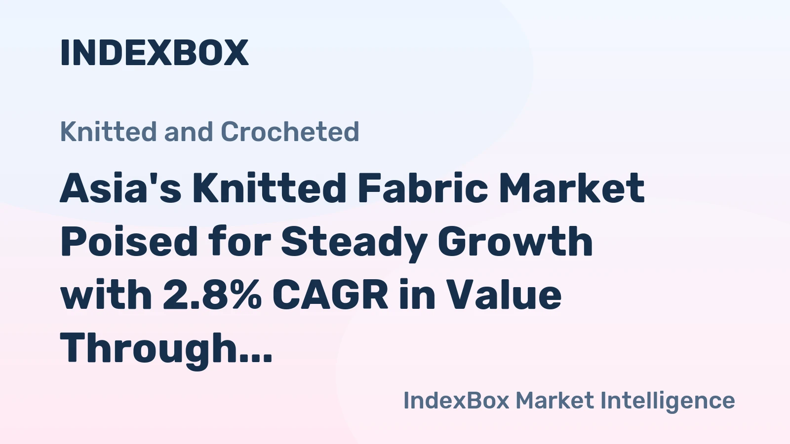 Asia's Knitted Fabric Market Poised for Steady Growth with 2.8% CAGR in Value Through 2035
