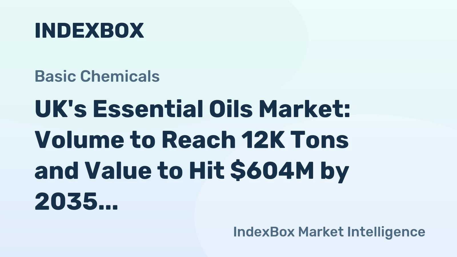 UK's Essential Oils Market: Volume to Reach 12K Tons and Value to Hit $604M by 2035