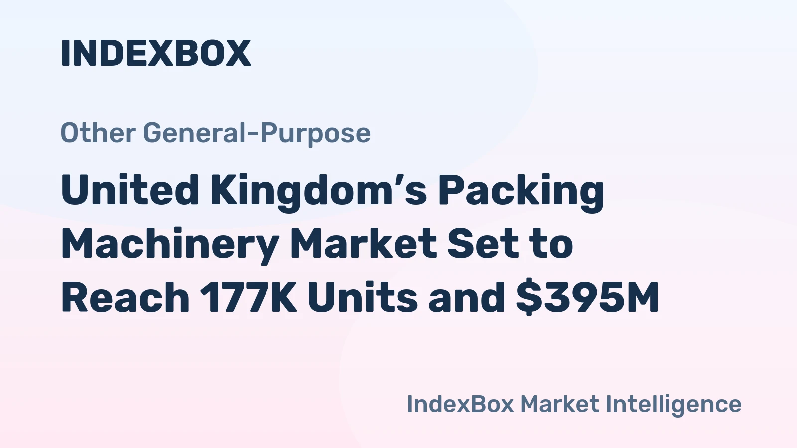 United Kingdom’s Packing Machinery Market Set to Reach 177K Units and $395M