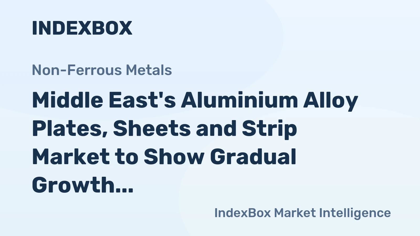 Middle East's Aluminium Alloy Plates, Sheets and Strip Market to Show Gradual Growth with +0.2% CAGR through 2035