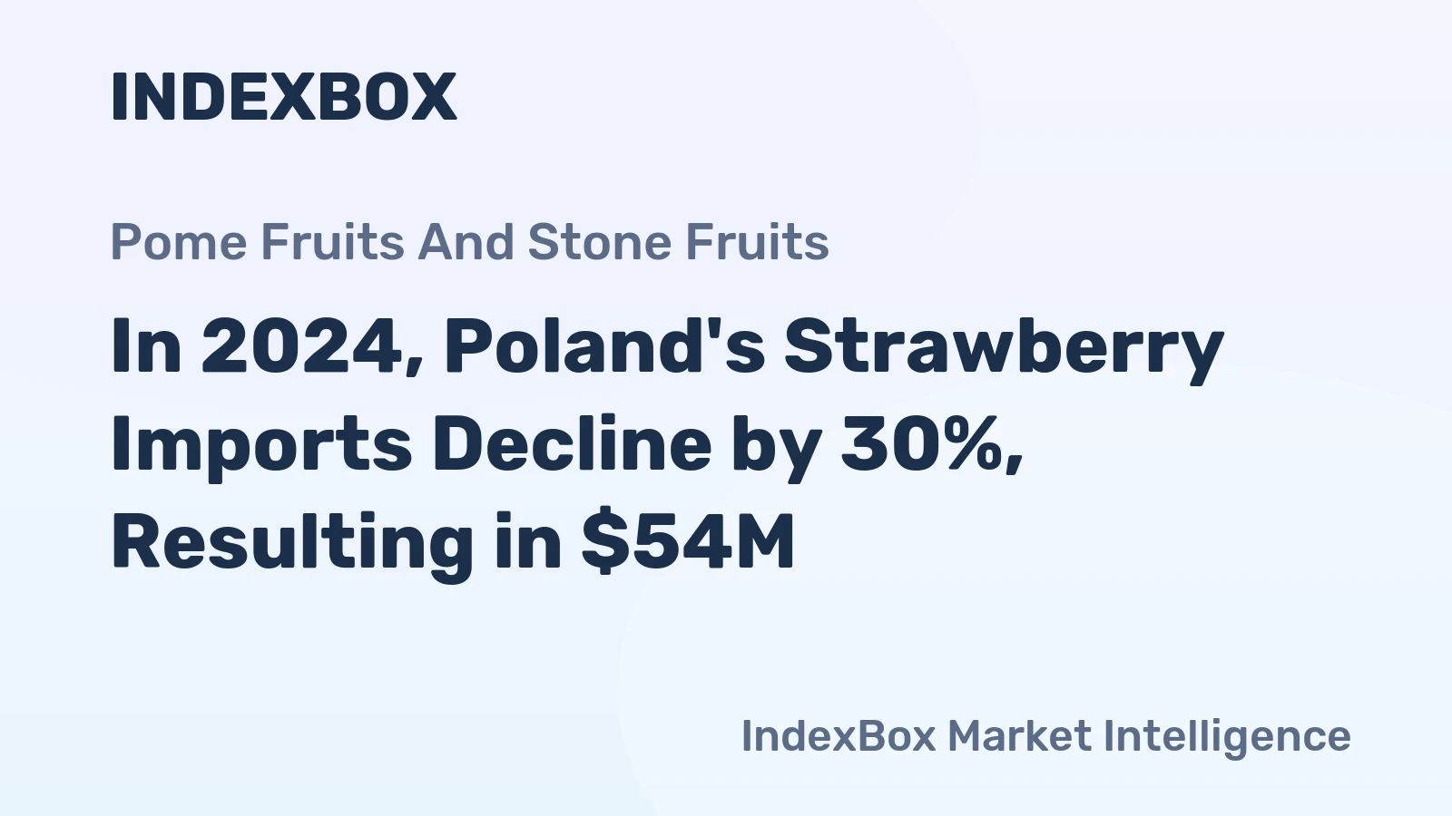 In 2024, Poland's Strawberry Imports Decline by 30%, Resulting in $54M
