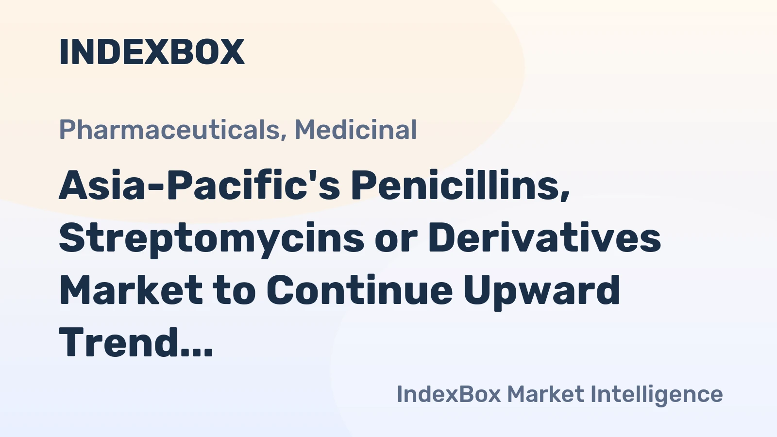 Asia-Pacific's Penicillins, Streptomycins or Derivatives Market to Continue Upward Trend with Expected 150K Tons Volume and $3.5B Value by 2035