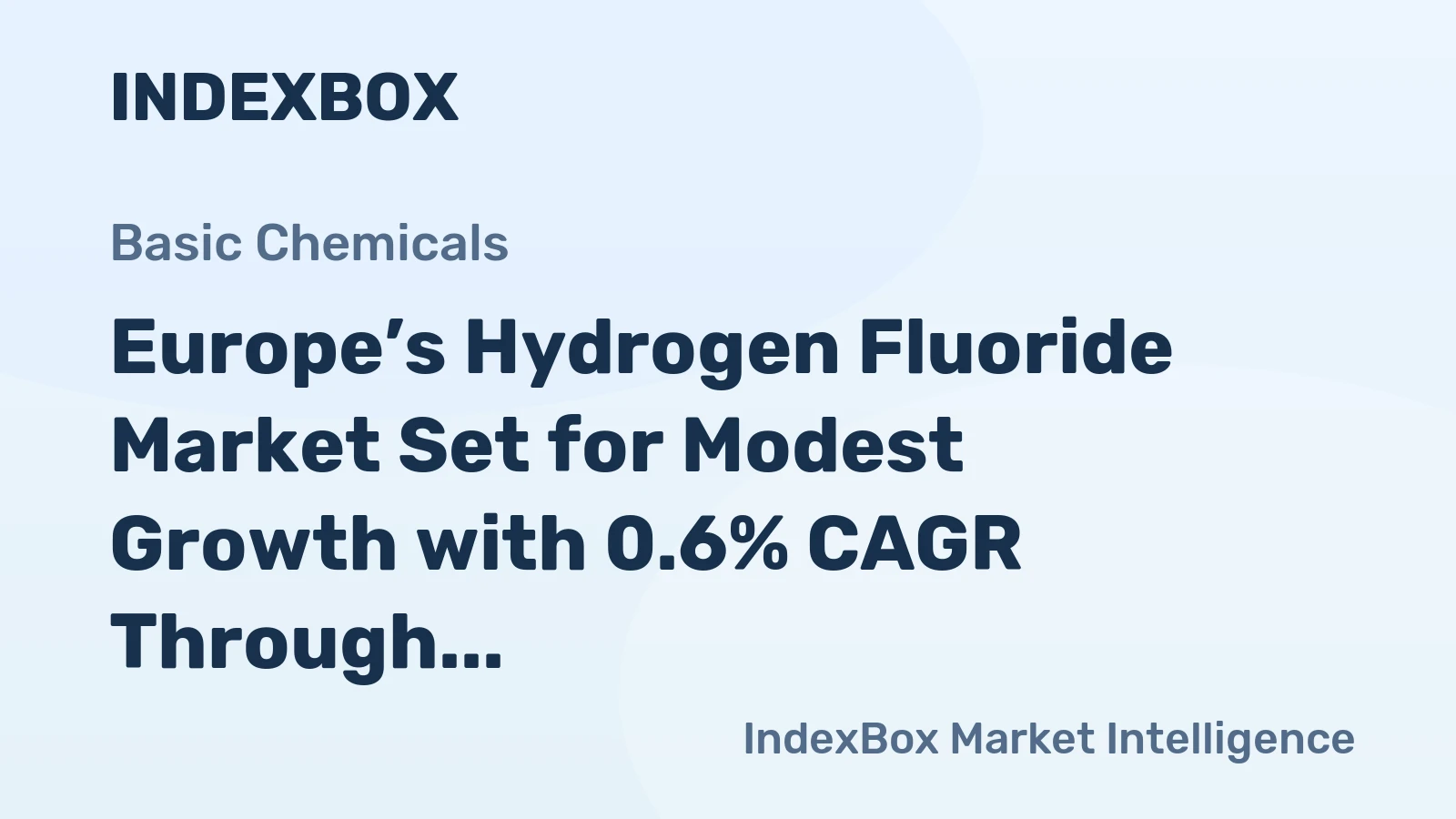 Europe’s Hydrogen Fluoride Market Set for Modest Growth with 0.6% CAGR Through 2035