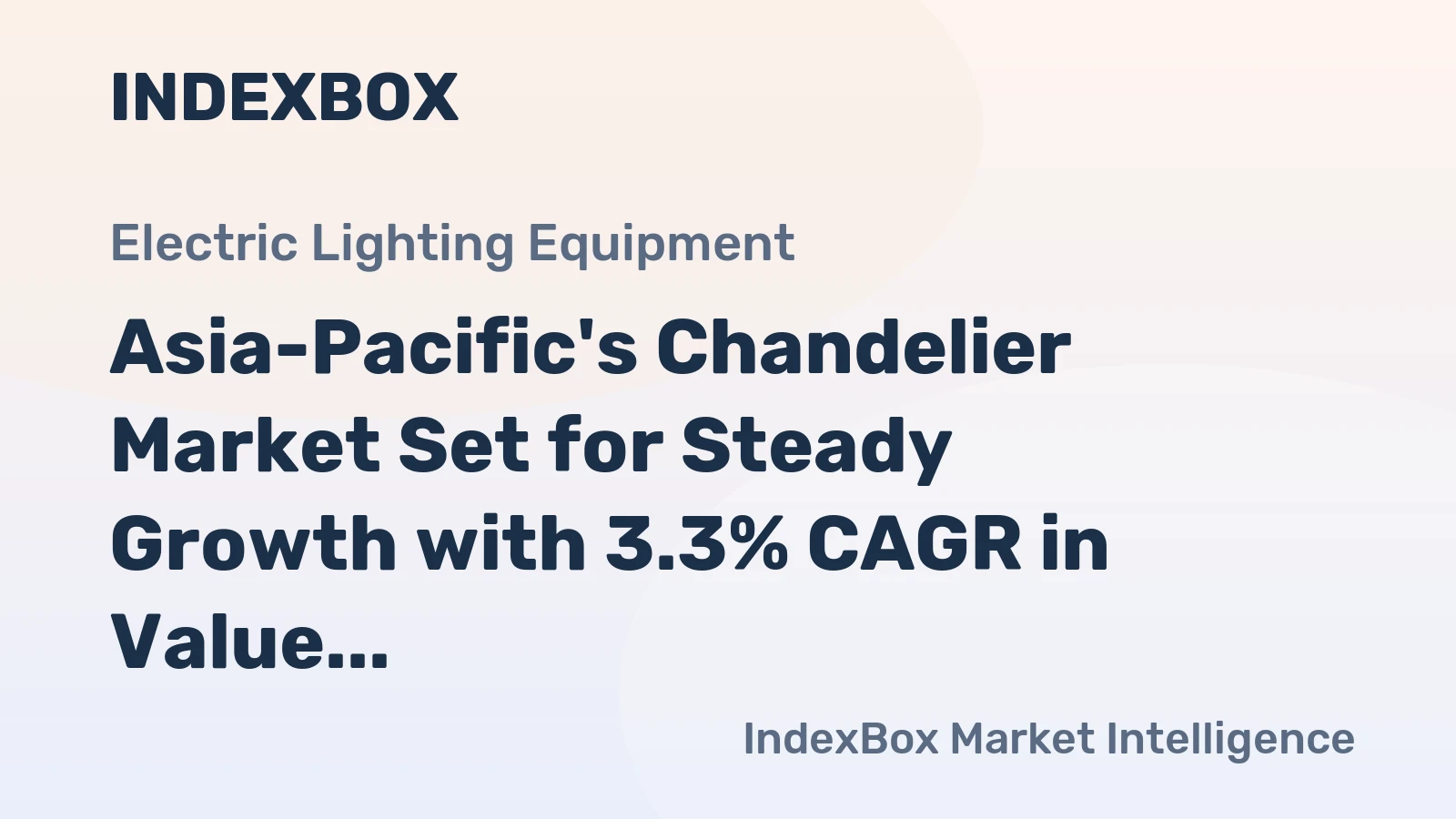 Asia-Pacific's Chandelier Market Set for Steady Growth with 3.3% CAGR in Value Through 2035