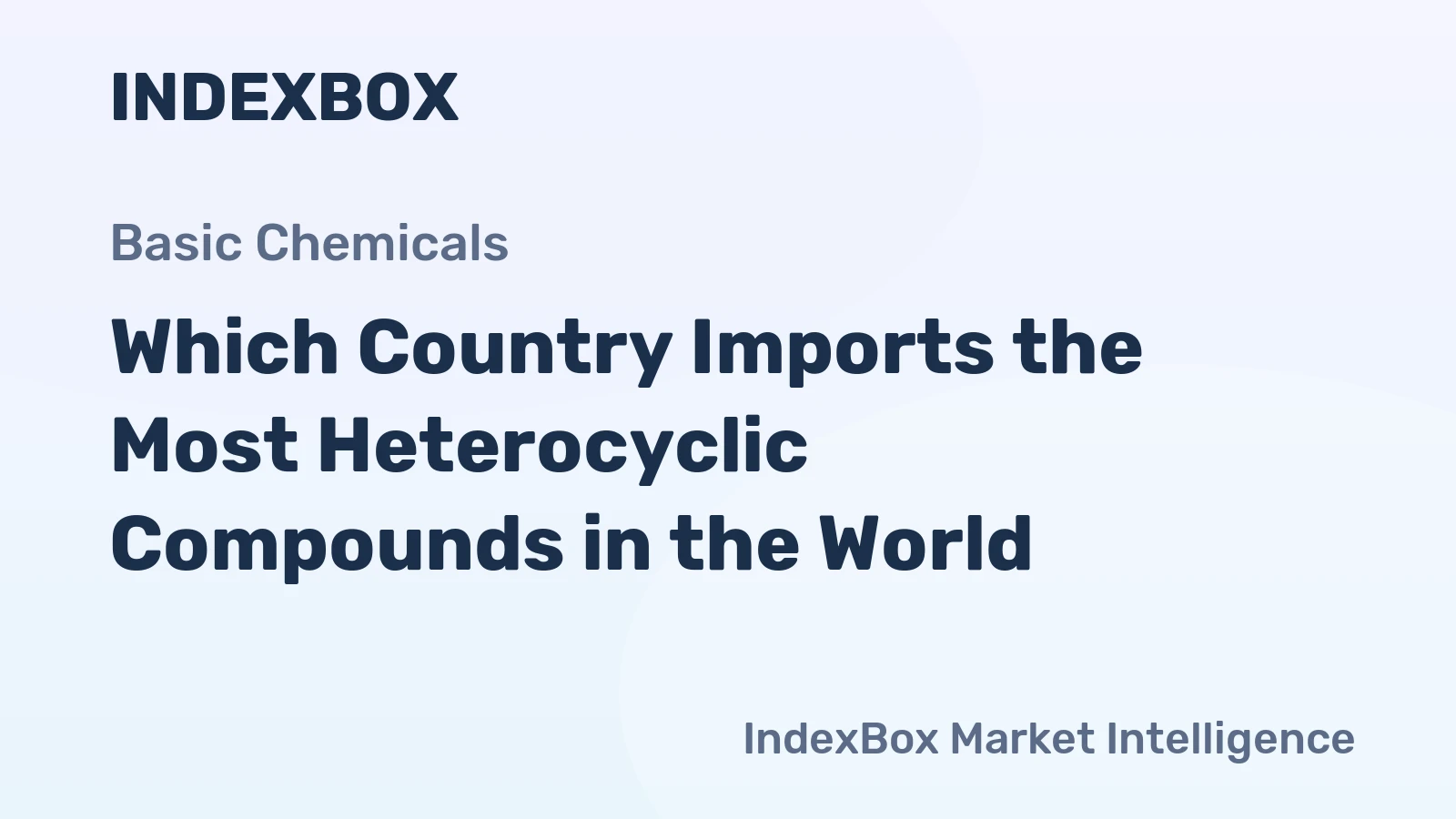 Which Country Imports the Most Heterocyclic Compounds in the World?