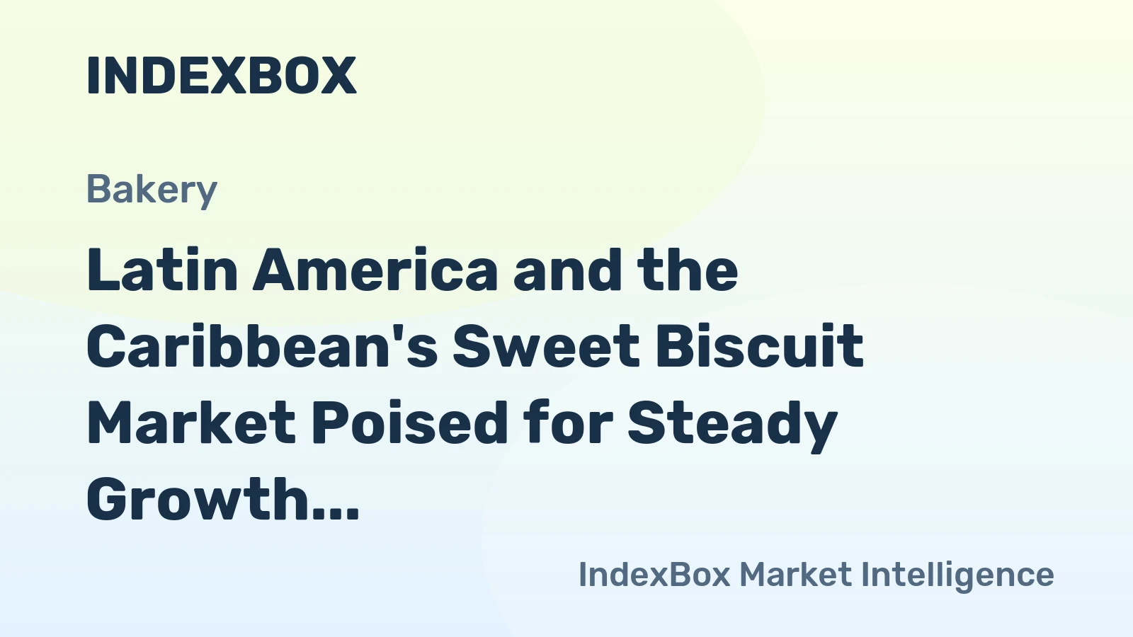 Latin America and the Caribbean's Sweet Biscuit Market Poised for Steady Growth With 1.3% CAGR Through 2035
