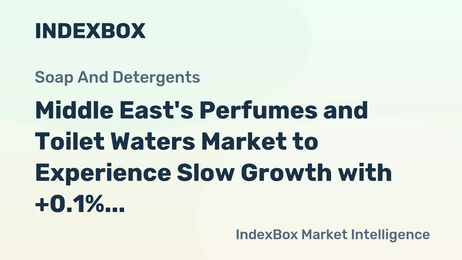 Middle East's Perfumes and Toilet Waters Market to Experience Slow Growth with +0.1% CAGR by 2035, Reaching $3.3B