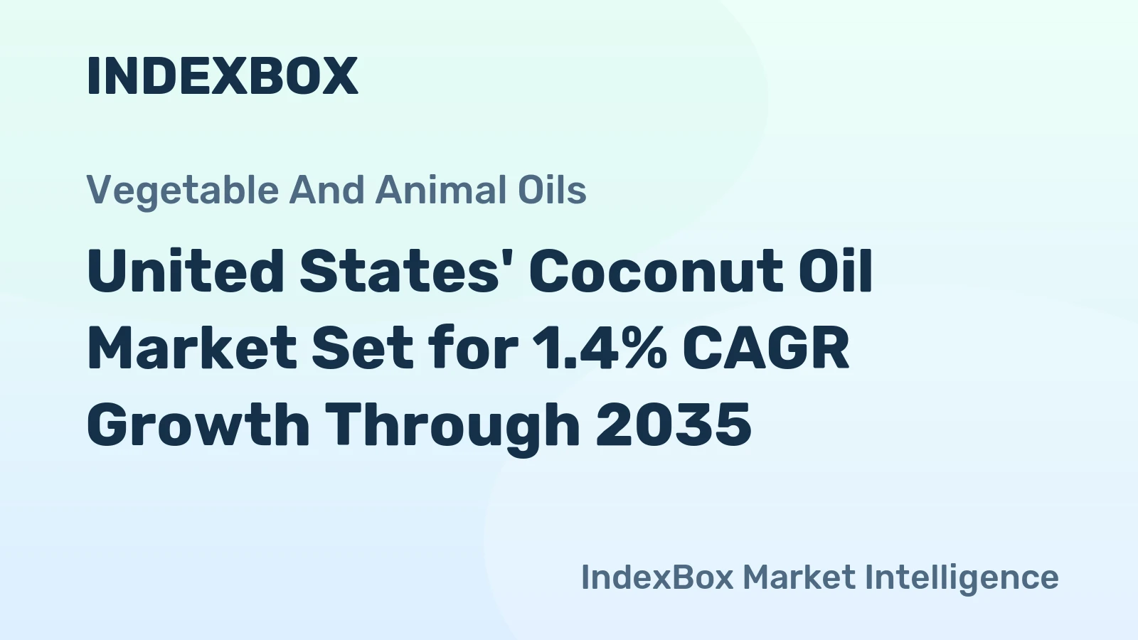 United States' Coconut Oil Market Set for 1.4% CAGR Growth Through 2035