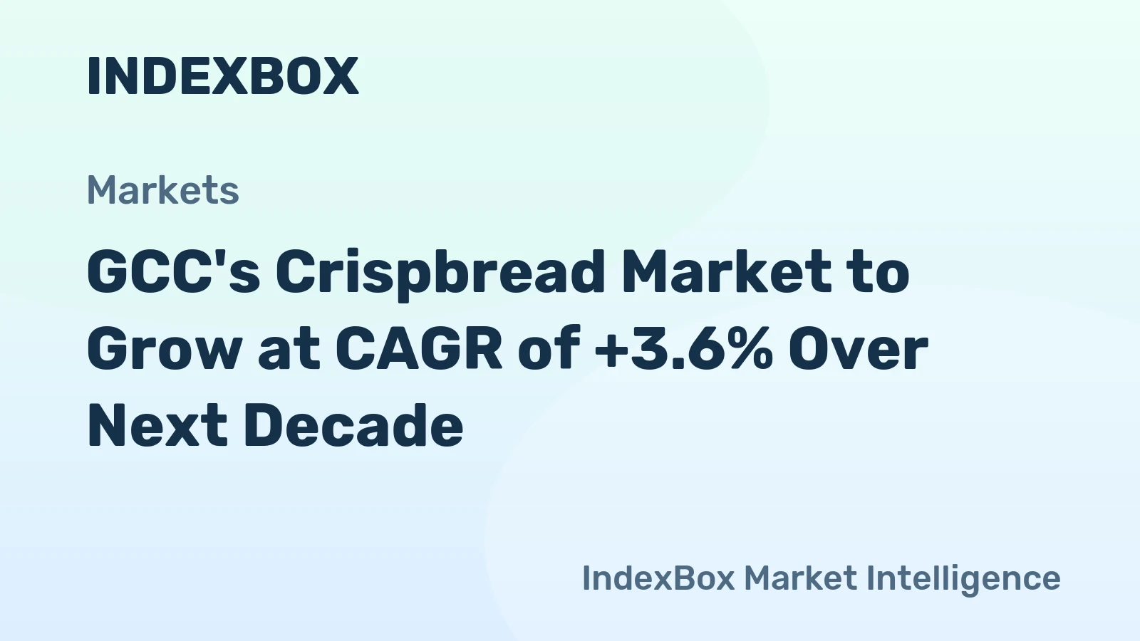 GCC's Crispbread Market to Grow at CAGR of +3.6% Over Next Decade