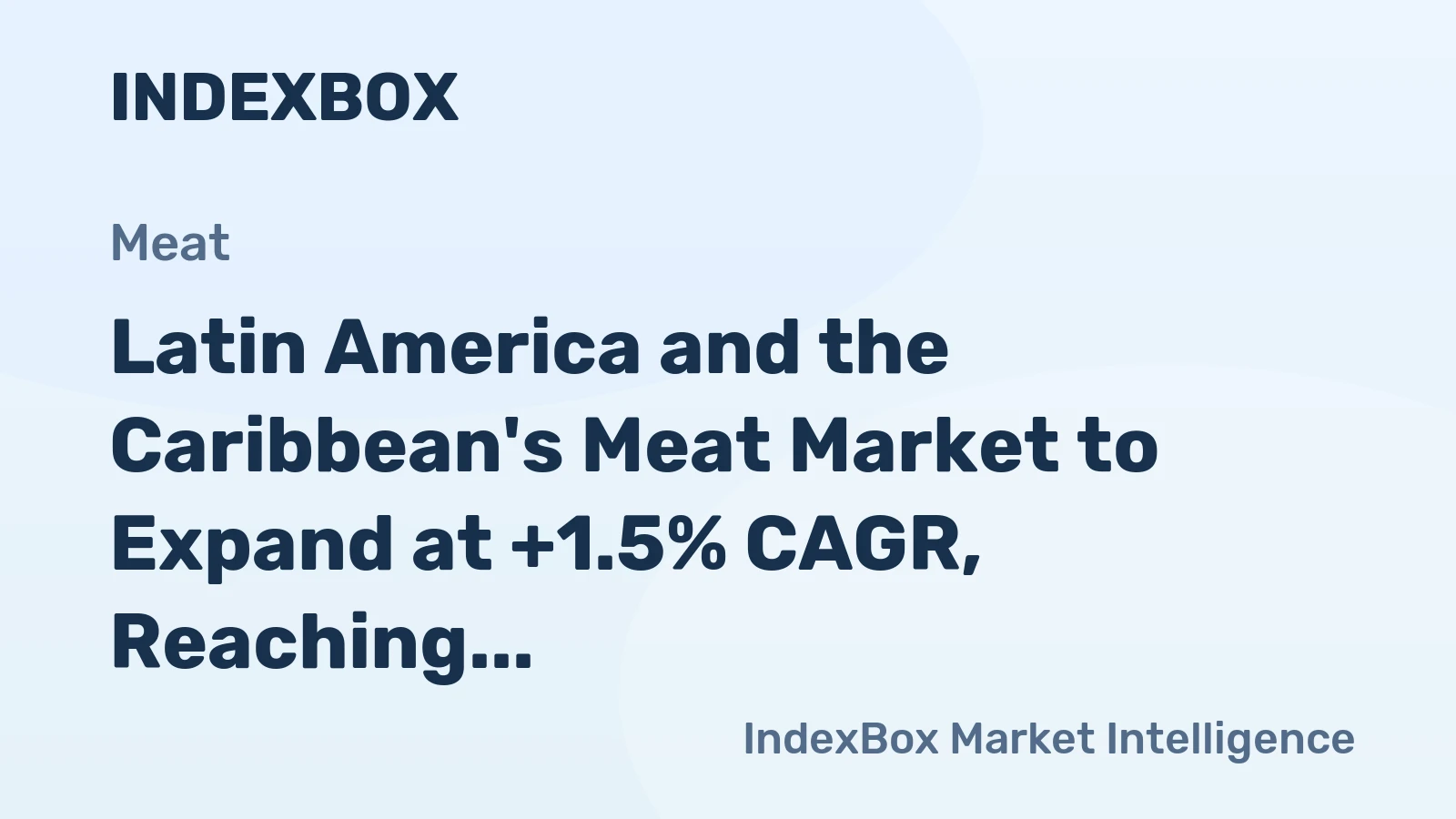 Latin America and the Caribbean's Meat Market to Expand at +1.5% CAGR, Reaching 31M Tons by 2035