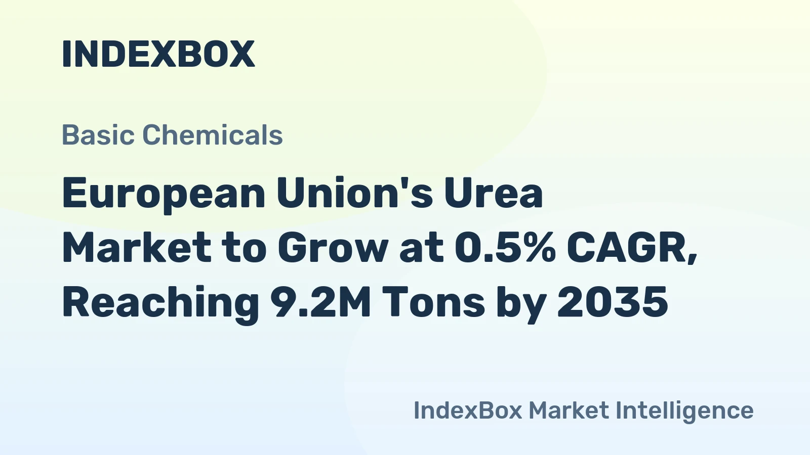 European Union's Urea Market to Grow at 0.5% CAGR, Reaching 9.2M Tons by 2035