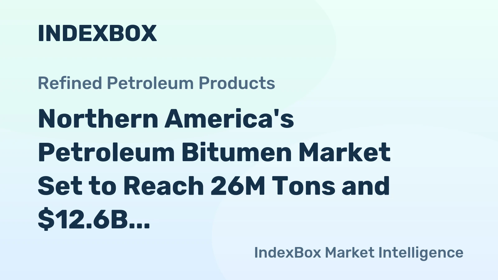Northern America's Petroleum Bitumen Market Set to Reach 26M Tons and $12.6B by 2035