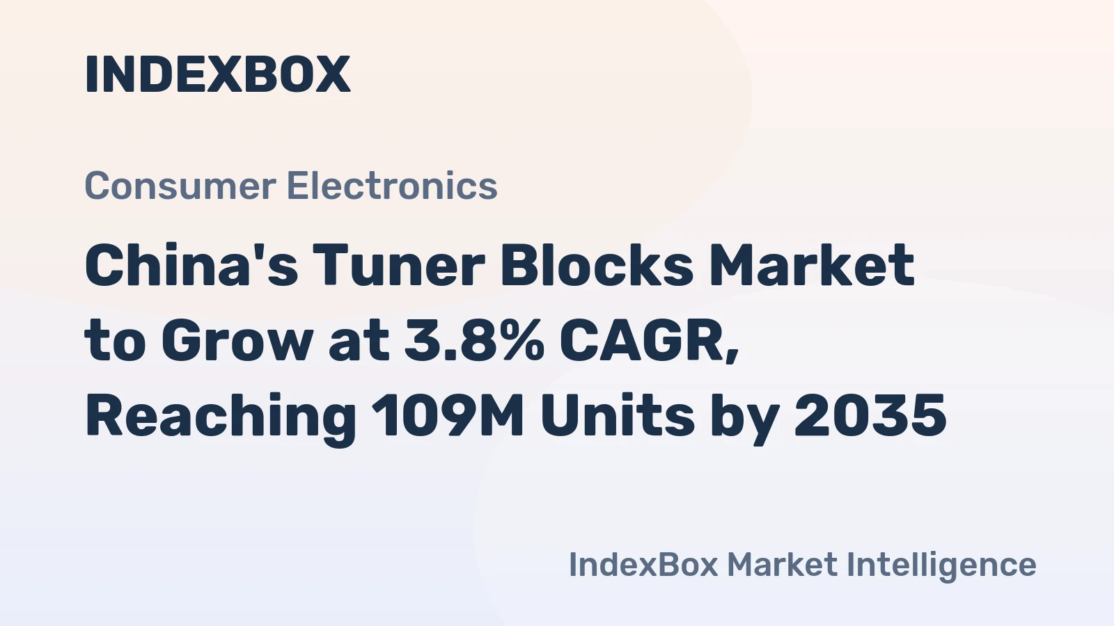 China's Tuner Blocks Market to Grow at 3.8% CAGR, Reaching 109M Units by 2035
