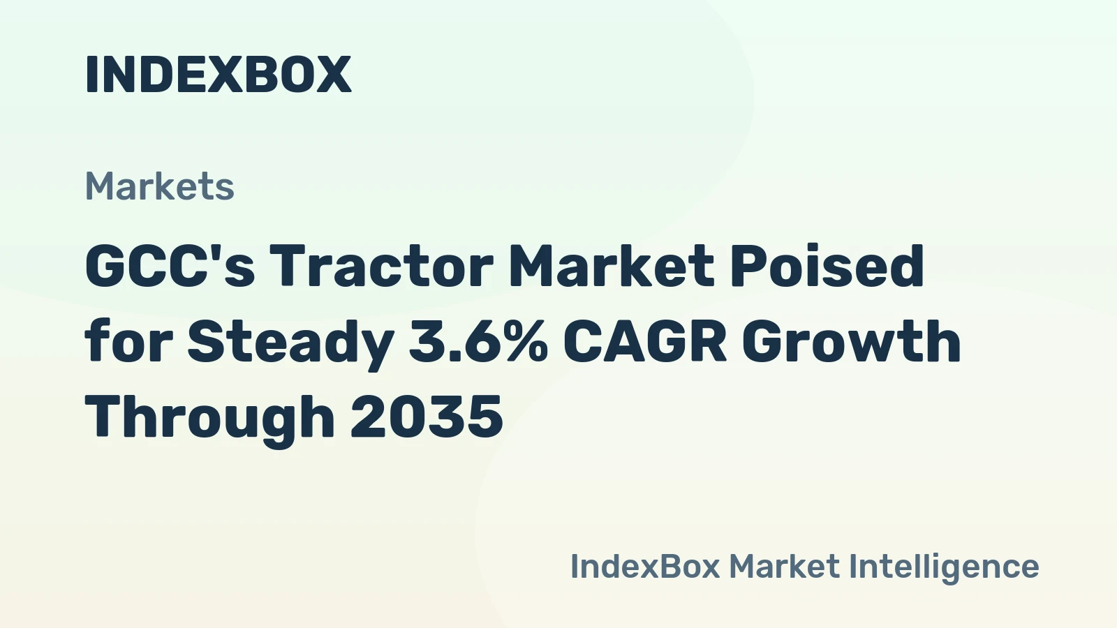 GCC's Tractor Market Poised for Steady 3.6% CAGR Growth Through 2035