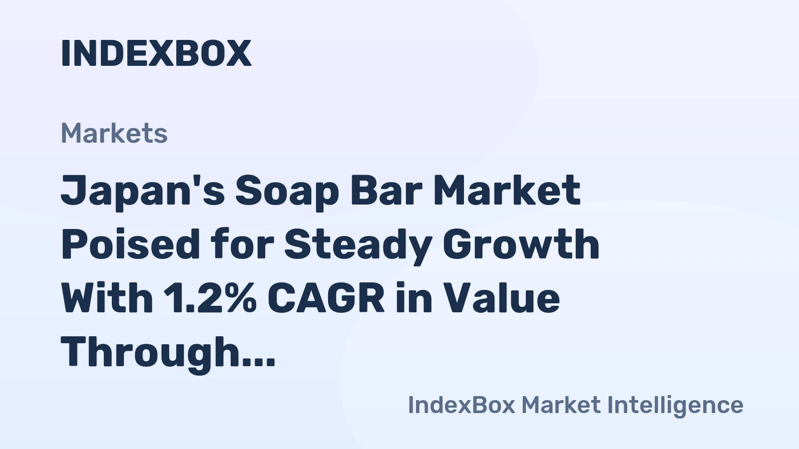 Japan's Soap Bar Market Poised for Steady Growth With 1.2% CAGR in Value Through 2035