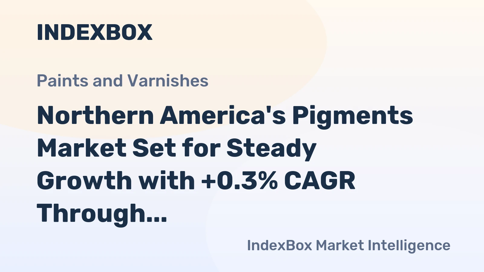 Northern America's Pigments Market Set for Steady Growth with +0.3% CAGR Through 2035