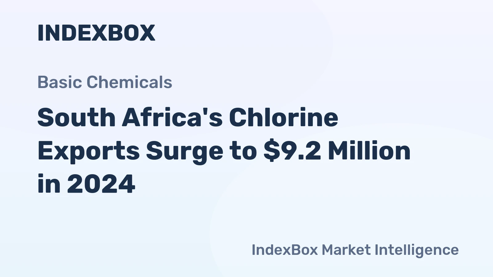 South Africa's Chlorine Exports Surge to $9.2 Million in 2024