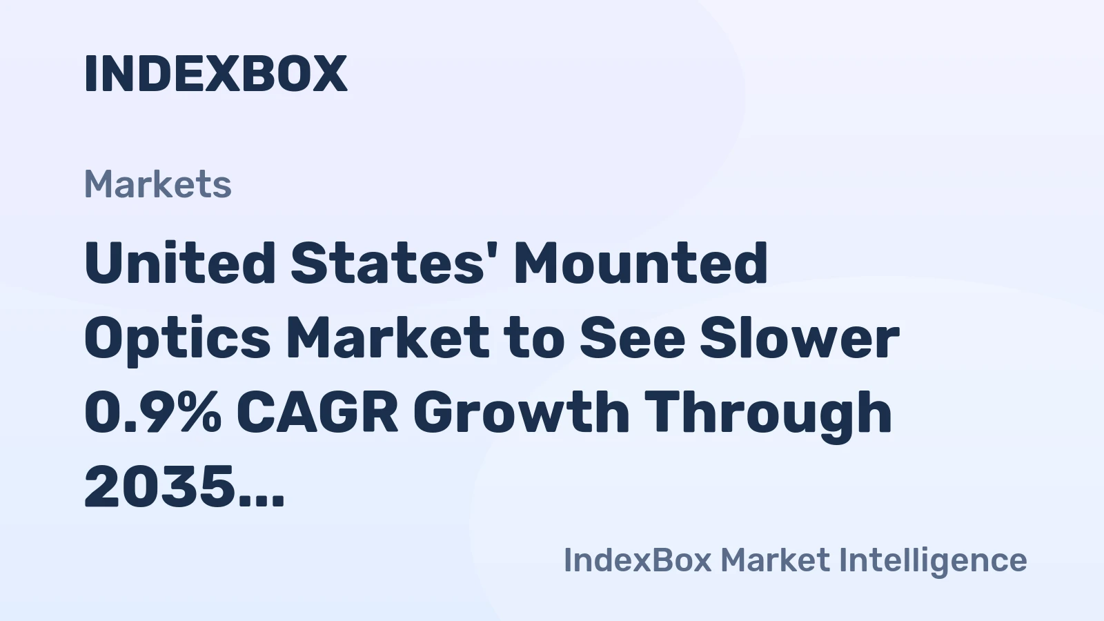 United States' Mounted Optics Market to See Slower 0.9% CAGR Growth Through 2035