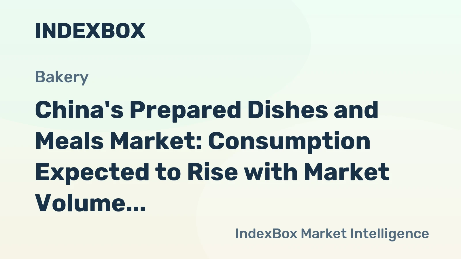 China's Prepared Dishes and Meals Market: Consumption Expected to Rise with Market Volume Reaching 16M Tons and Market Value Surpassing $61.3B by 2035