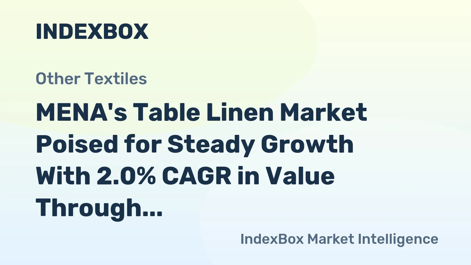 MENA's Table Linen Market Poised for Steady Growth With 2.0% CAGR in Value Through 2035