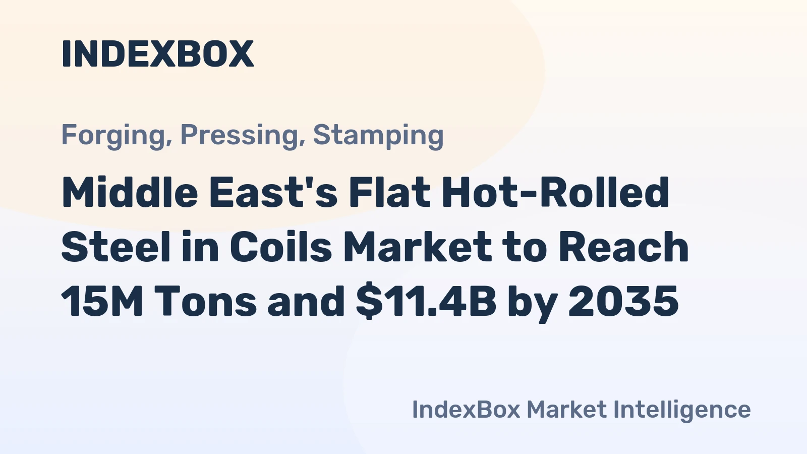 Middle East's Flat Hot-Rolled Steel in Coils Market to Reach 15M Tons and $11.4B by 2035