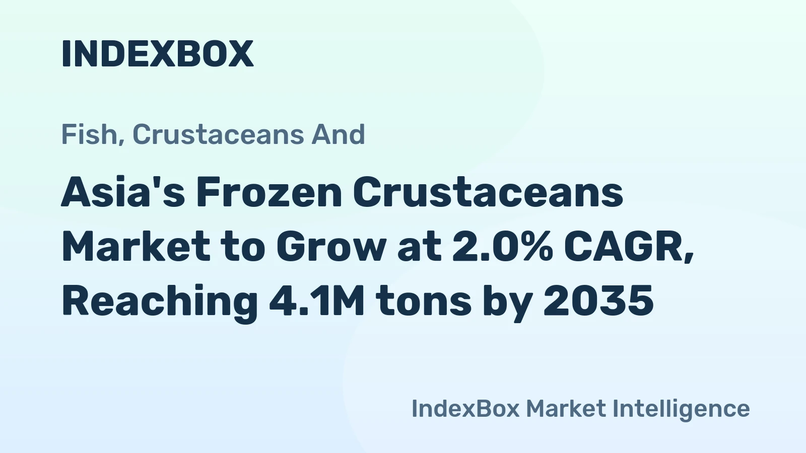 Asia's Frozen Crustaceans Market to Grow at 2.0% CAGR, Reaching 4.1M tons by 2035