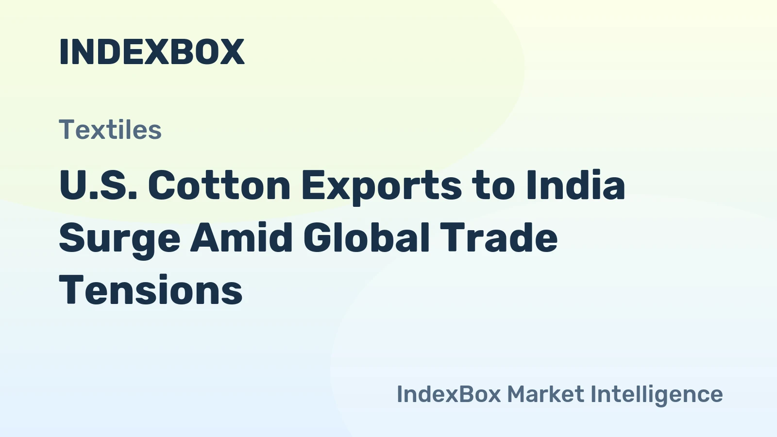 U.S. Cotton Exports to India Surge Amid Global Trade Tensions