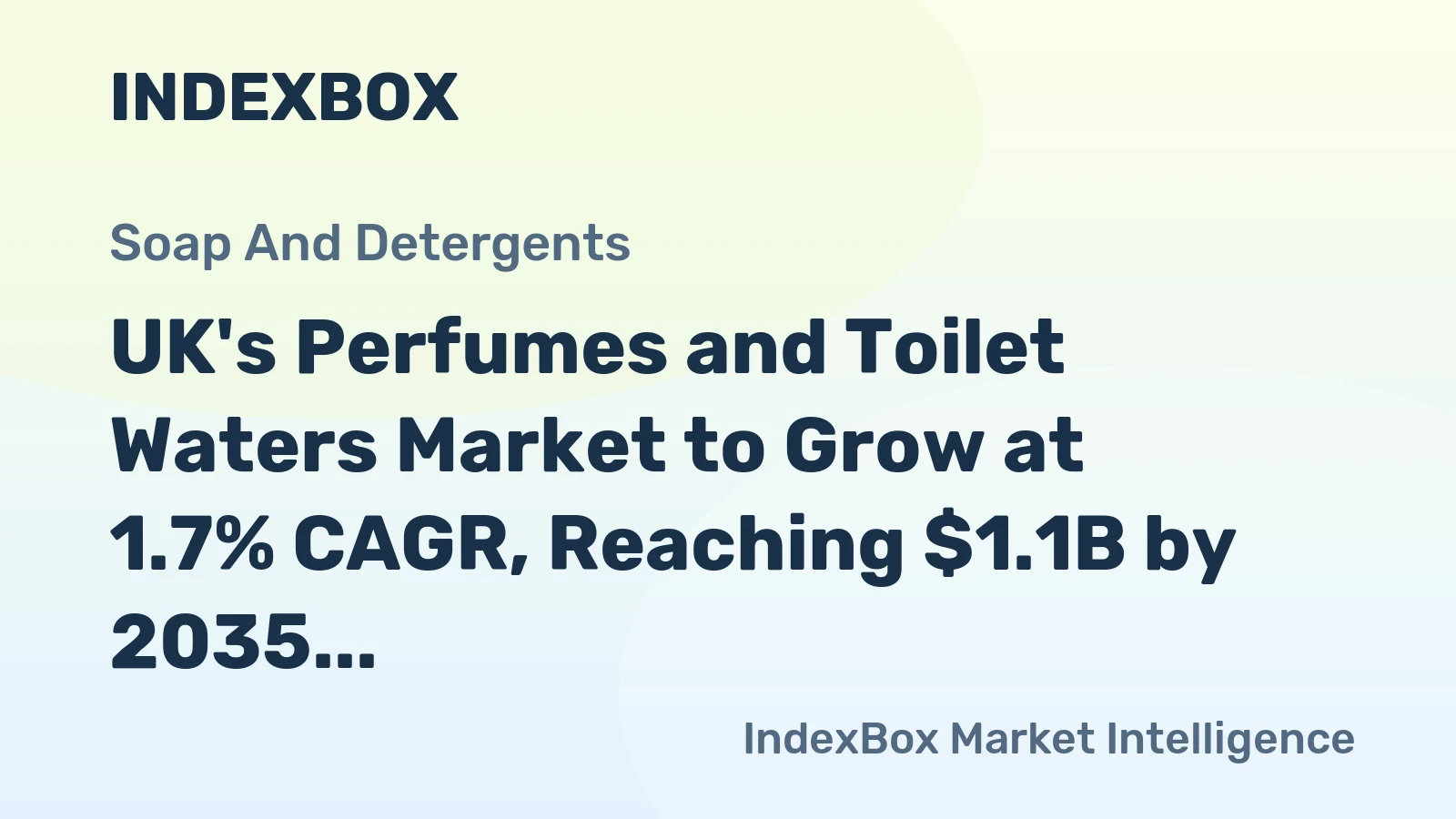 UK's Perfumes and Toilet Waters Market to Grow at 1.7% CAGR, Reaching $1.1B by 2035