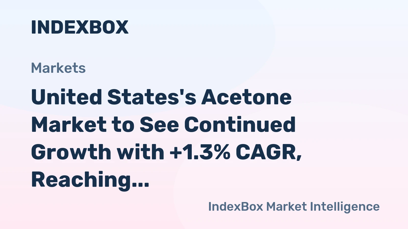 United States's Acetone Market to See Continued Growth with +1.3% CAGR, Reaching 378K tons by 2035