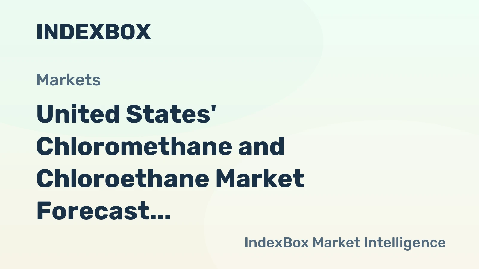United States' Chloromethane and Chloroethane Market Forecast Shows Steady Growth with a 1.3% CAGR