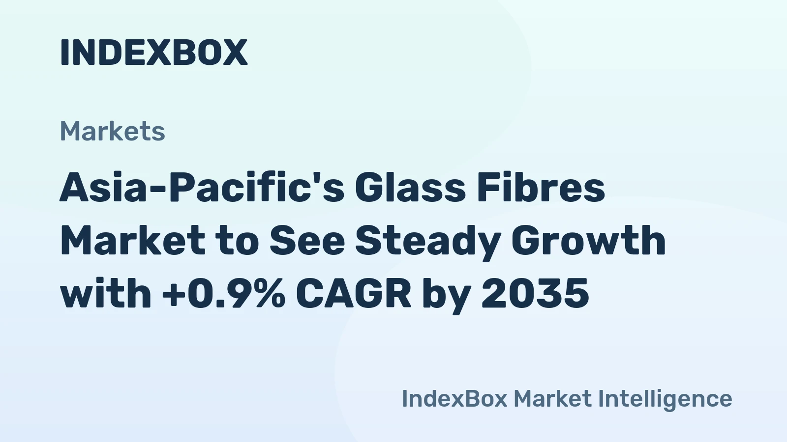 Asia-Pacific's Glass Fibres Market to See Steady Growth with +0.9% CAGR by 2035