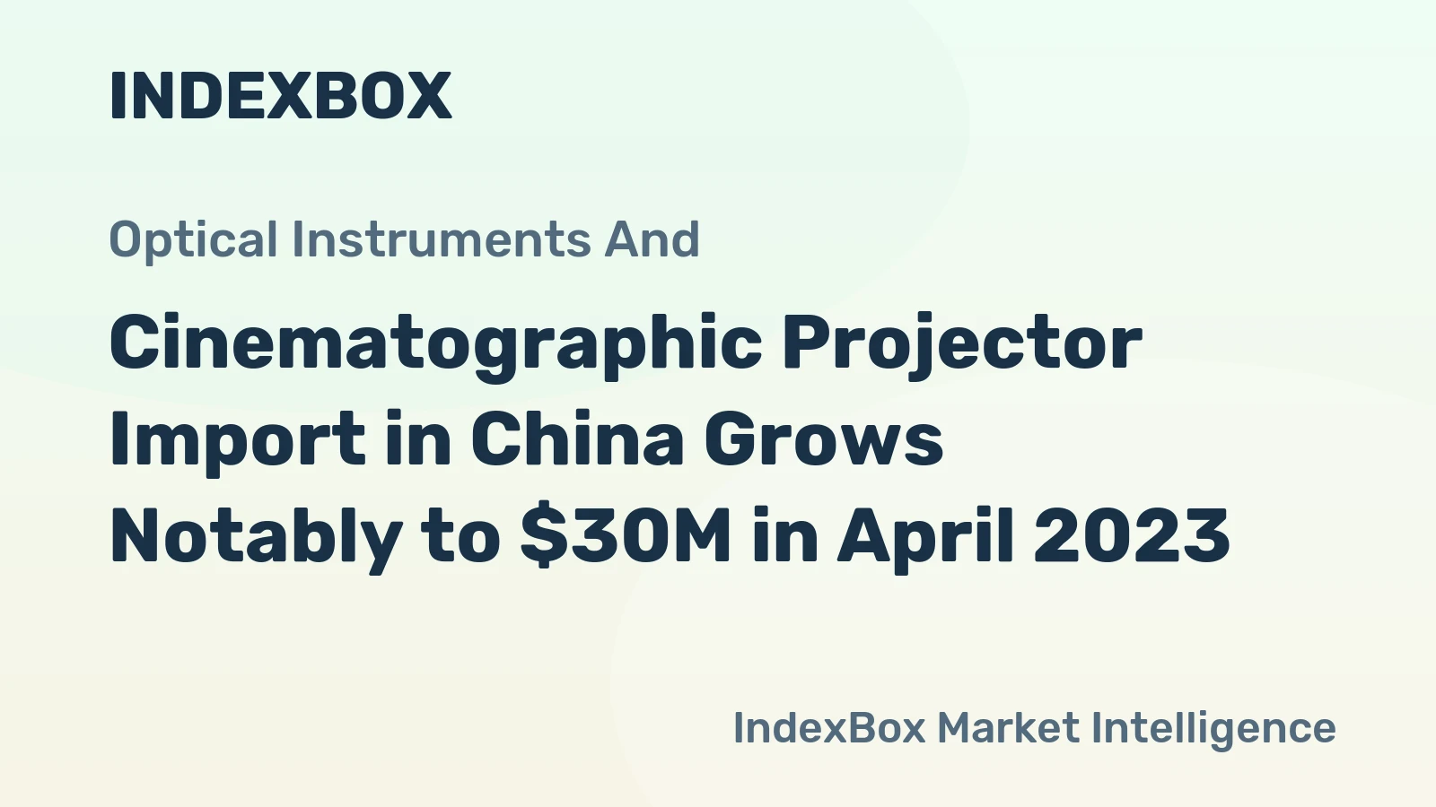 Cinematographic Projector Import in China Grows Notably to $30M in April 2023